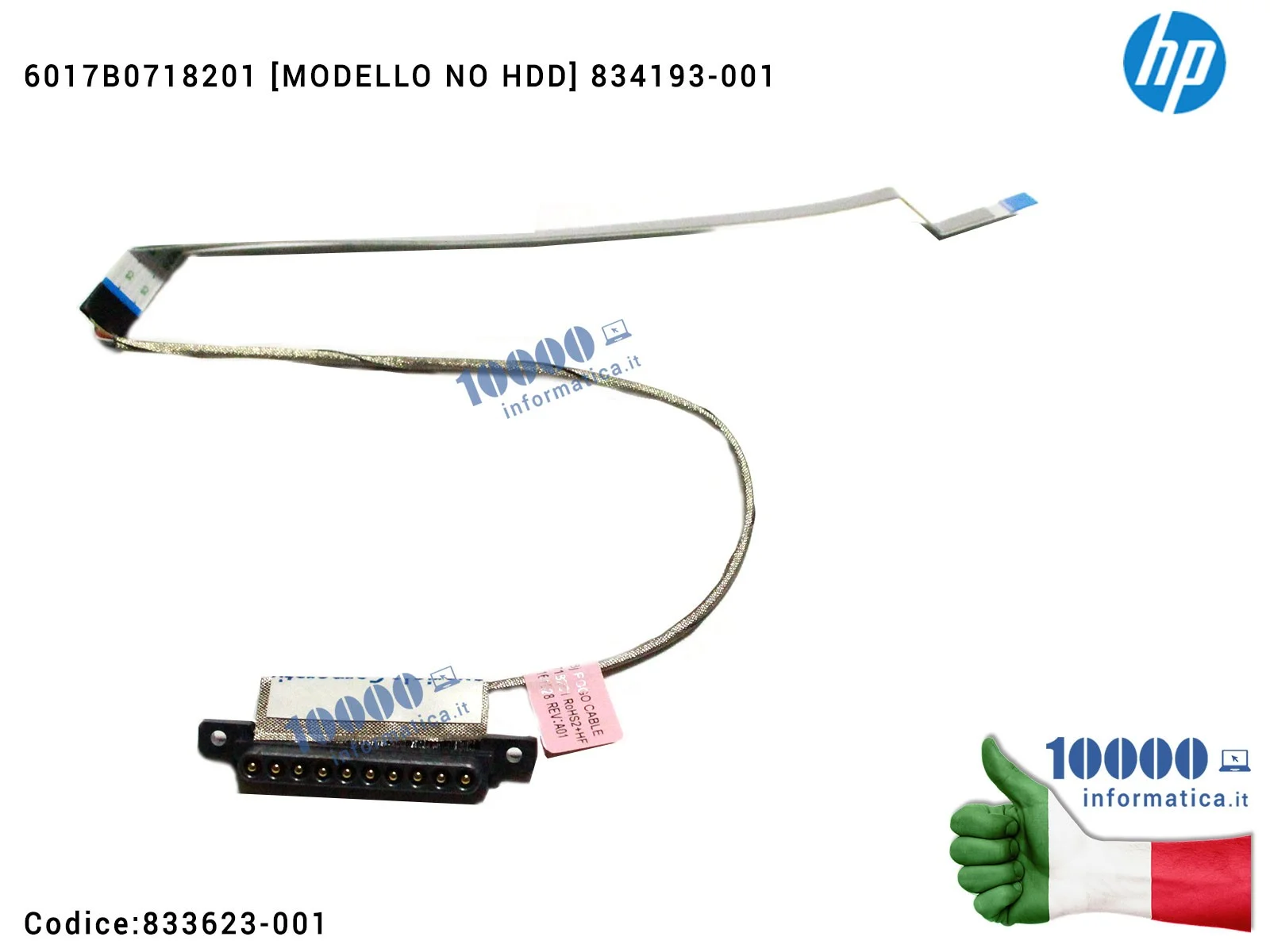 833623 001 Cavo Connettore Docking Board Cable Pogo HP Pavilion Det 